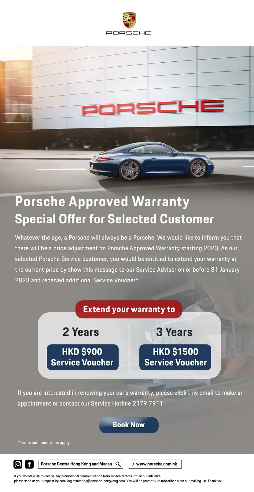 Porsche Approved Warranty - Selected Customer Promotion HK - Porsche ...